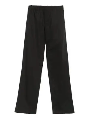 N°21 Cotton Wide-leg Trousers - Black