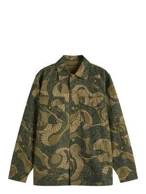MAHARISHI Snakeskin Utility Overshirt - Woodland