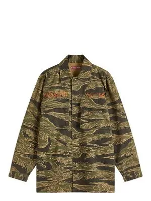 MAHARISHI Tiger Camo Advisor's Shirt - Mint Gold