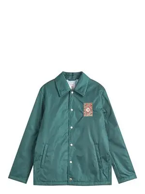 Casablanca Stadium Jacket - Green/laurel Stripe