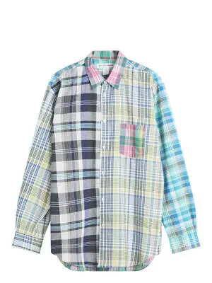 Comme Des Garçons Mix Check Button Down Shirt - Multi