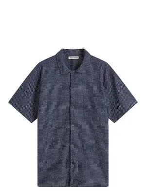 You Must Create Rib Stitch Malick Vacation Shirt - Blue/white