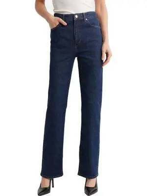 FRAME The Ruler High-waist Straight-leg Jeans - Taboo