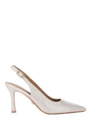 Carvela Corletta Iridescent Sling-back Heels - Champagne