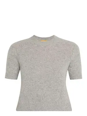 Guest In Residence Guest In Residence Cashmere Sweater Tee Medium Grey