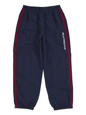 Supreme Contrast Zip Warm Up Pant - Navy Blue