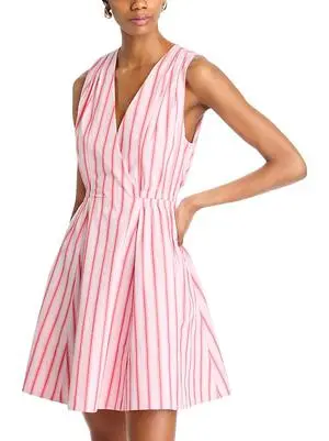 Derek Lam 10 Crosby Tia Striped Mini Dress - Benibana Multi