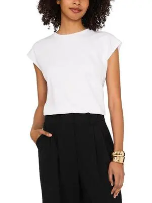 Vince Camuto Vince Camuto Cropped Top Ultra White