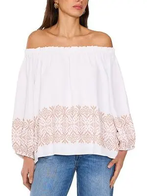 Vince Camuto Off The Shoulder Top - Ultra White