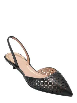 Cole Haan Gilda Slingback Pumps - Black Perforated
