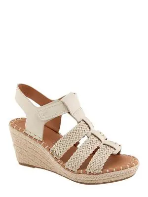 KENNETH COLE Capelin Woven Sandals - Stone Leather