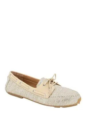 KENNETH COLE Marina Boat Shoe Loafers - Light Gold