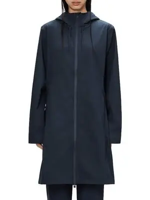 Rains Suva Waterproof Hooded Raincoat - Navy