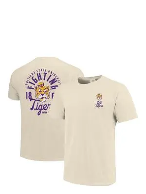 IMAGE ONE Lsu Tigers Comfort Colors Mascot Overlay T-shirt - Cream