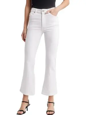 FRAME The Reboot High Waist Ankle Bootcut Jeans - White