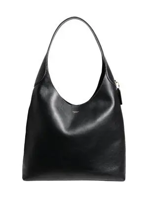COACH Leather Brooklyn Shoulder Bag Black