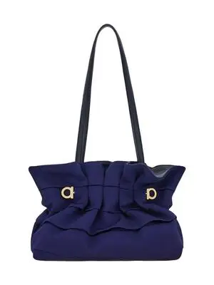 FERRAGAMO Ferragamo Soft Shoulder Bag Blue