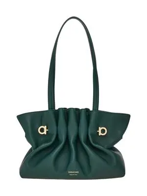 FERRAGAMO Ferragamo Soft Shoulder Bag Green