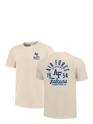 IMAGE ONE Air Force Falcons Comfort Colors Mascot Overlay T-shirt - Cream