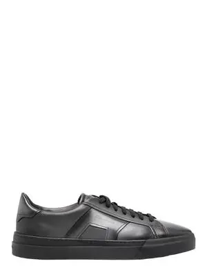 Santoni Double Buckle Sneakers - Black