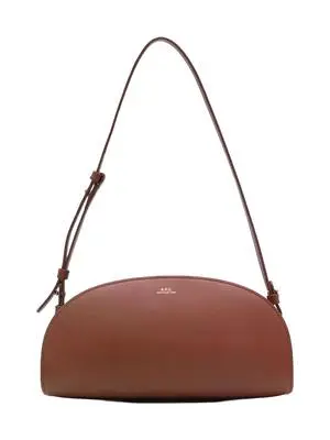 A.p.c. Demi-lune Shoulder Bag - Brown