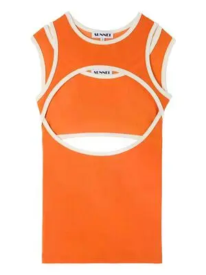 Sunnei Stretch Tank Top - Orange