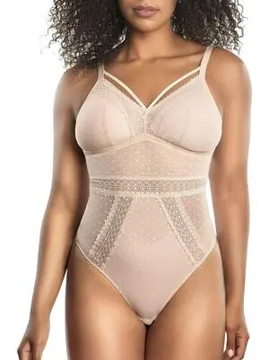 Parfait Mia Dot Wire-free Bodysuit - Cameo Rose