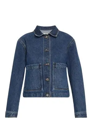 FRAME The Patch Pocket Denim Jacket - Noble