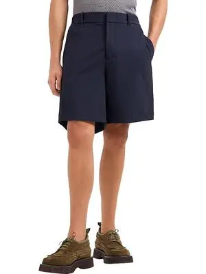 Emporio Armani Regular Fit Stretch Bermuda Shorts Navy Blue