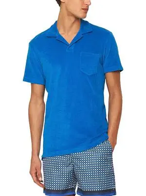 Orlebar Brown Terry Polo Shirt - Nova Blue
