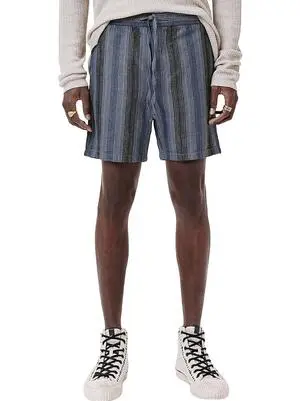 John Varvatos David Drawstring Shorts - Denim Heather