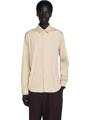 Sandro Plain Shirt - Beige