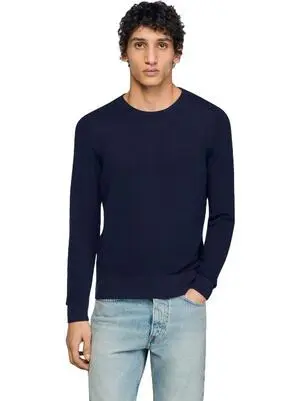 SANDRO Textured Knit Sweater