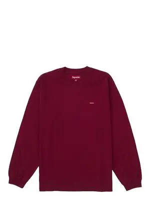 Supreme Small Box Long Sleeve Tee Shirt - Cardinal