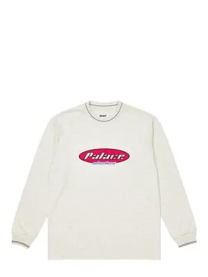 PALACE Skates Dominates Longsleeve - Light Grey Marl
