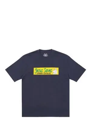 PALACE Jesus Saves T-shirt - Navy Blue