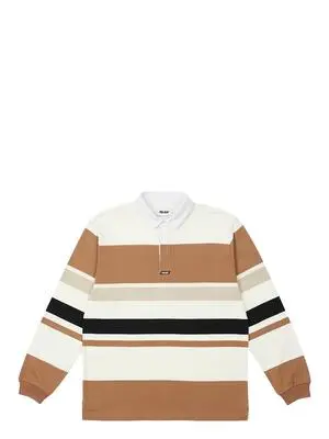 PALACE Big Stripe Rugby Shirt Top White