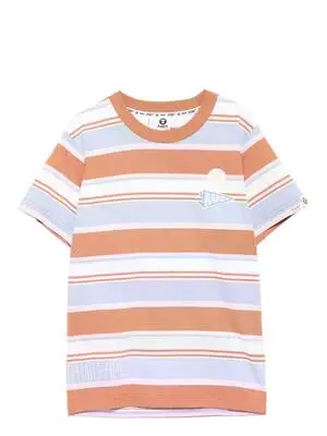 A BATHING APE Aape * Striped T-shirt - Pink