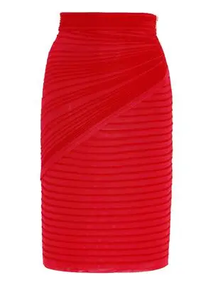 BALMAIN Knit Midi Skirt