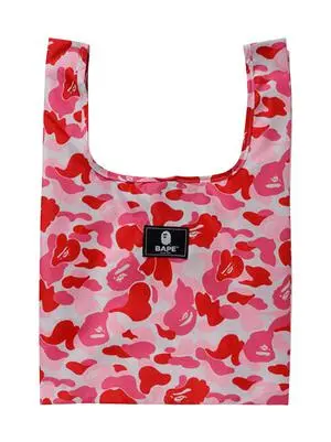 A BATHING APE Abc Camo M Shopping Bag - Pink