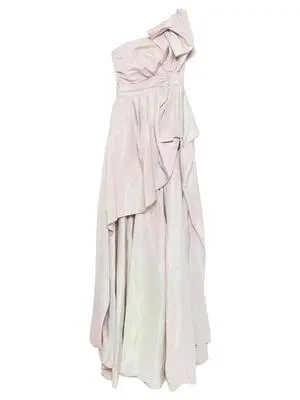 SAIID KOBEISY Strapless Taffeta Dress - Pink