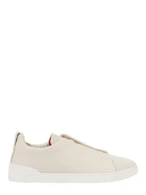Zegna Triple Stitch Sneakers - Beige