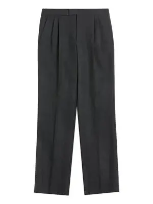 Valentino Garavani Wool Gabardine Trousers - Grey