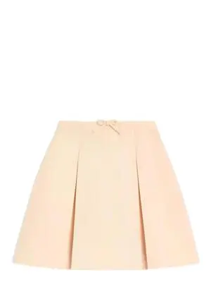 Valentino Garavani Crepe Couture Mini Skirt - Neutrals