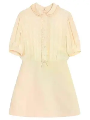 Valentino Garavani Short-sleeve Mini Dress - Neutrals