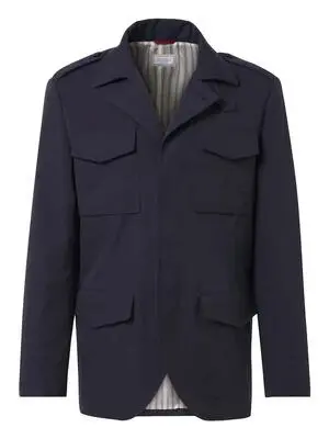 Brunello Cucinelli Cotton-blend Field Jacket - Blue