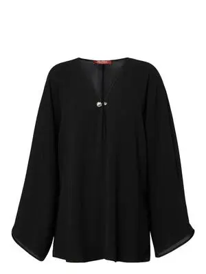 Max Mara Umile Cady Blouse - Black