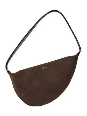 TOTEME Scooped Suede Shoulder Bag - Brown