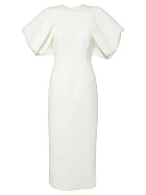 ROKSANDA Bridal Calita Crêpe Midi Dress - White