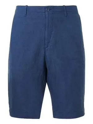 Fedeli Ajaccio Linen Bermuda Shorts - Blue